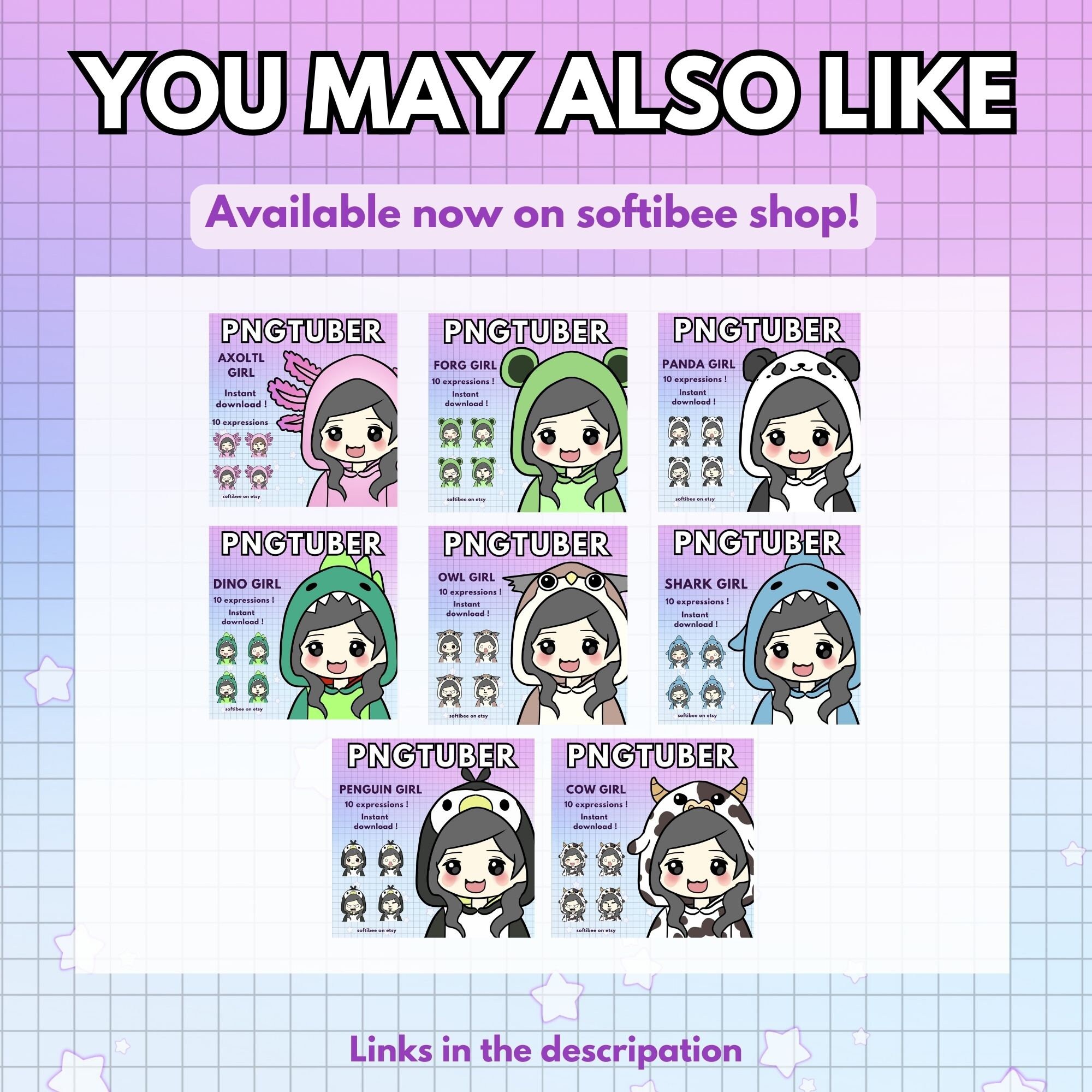 Orca Pngtuber Girl Model Chibi Pngtuber Model Vtuber Black Hair Twitch ...