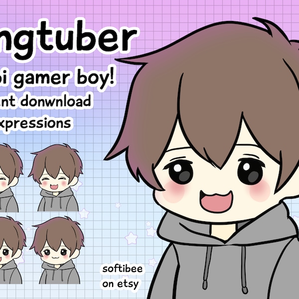 Brown Male Vtuber - Etsy