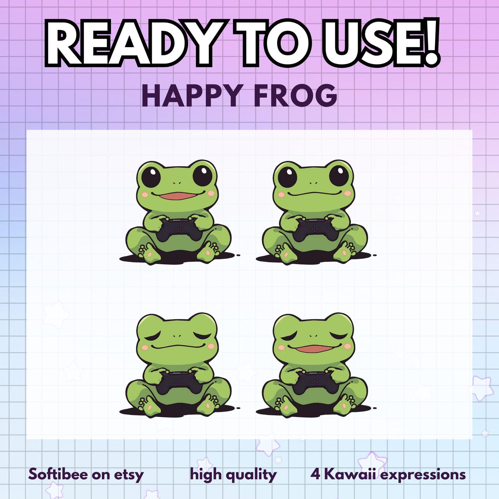 Frog Pngtuber Model ! Animal Reactive Pngtuber Avatar - Gamer Frog Png ...