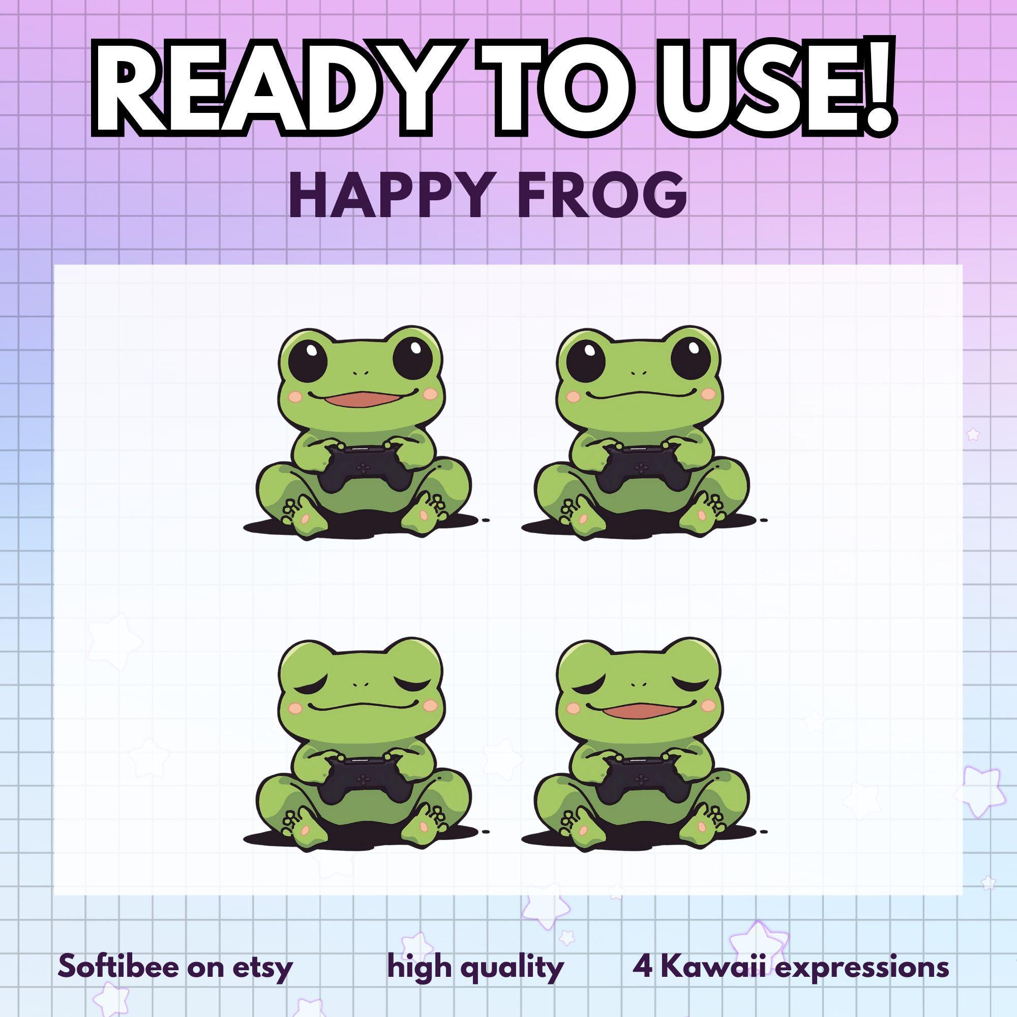 Frog Pngtuber Model ! Animal Reactive Pngtuber Avatar - Gamer Frog Png ...