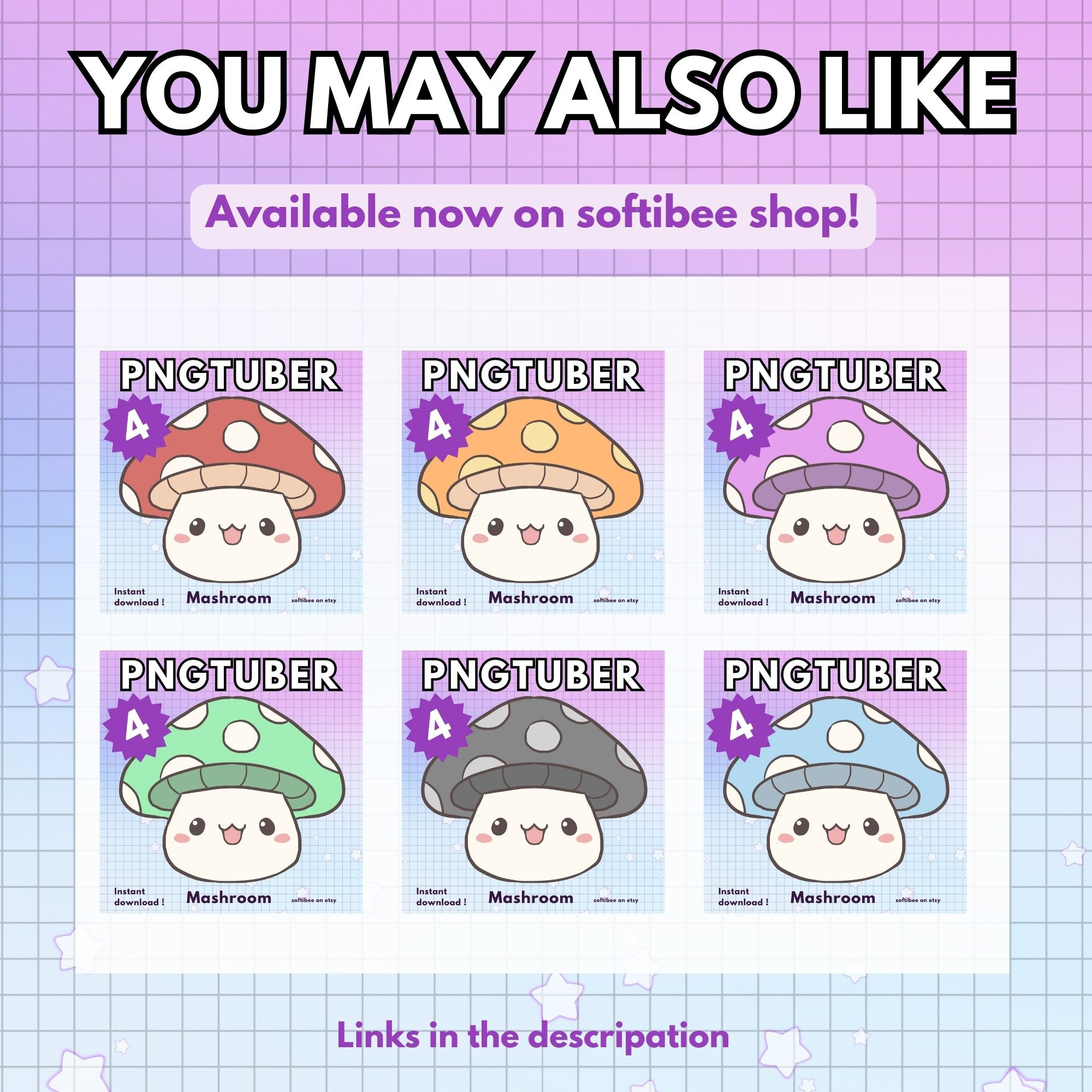 Pngtuber Mushroom Gym Bro Vtuber Model for Twitch | 4x Mushroom Png ...