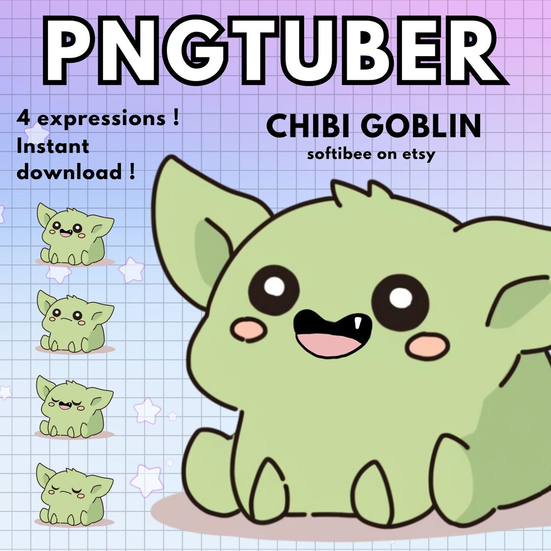 Goblin Pngtuber Chibi Troll Vtuber Avatars for Streaming on Twitch ...