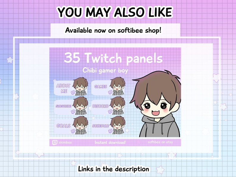 Pngtuber Chibi – 4x Png Tuber Chibi Anime Boy Avatars With Brown Hair ...