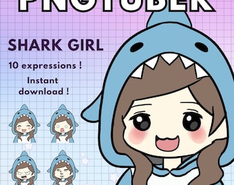 Pngtuber Girl Model Chicken 10x Chibi Png Tuber Avatars for Twitch ...