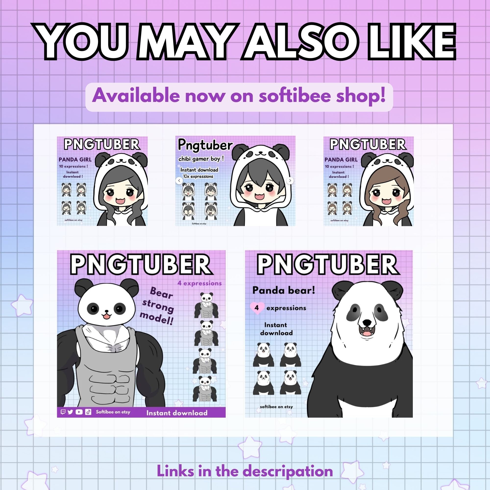 Uwu Animated Emote Panda Kawaii ! Animated Twitch Panda Emotes Single ...