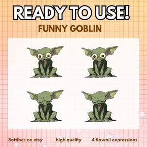 Goblin Vtuber Avatars for Streaming on Twitch & Youtube! 4x Dnd Png ...