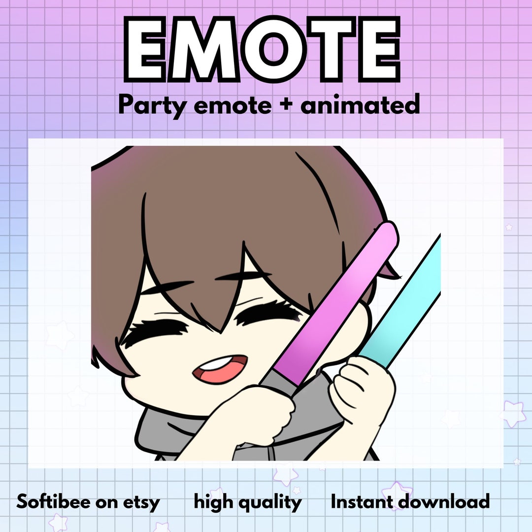 Party Emote Animated Boy Emotes for Gamers on Twitch & Youtube and ...