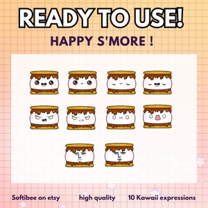Vtuber Smores ! 10x Marshmallow Pngtuber Model for Twitch / Chibi Png ...