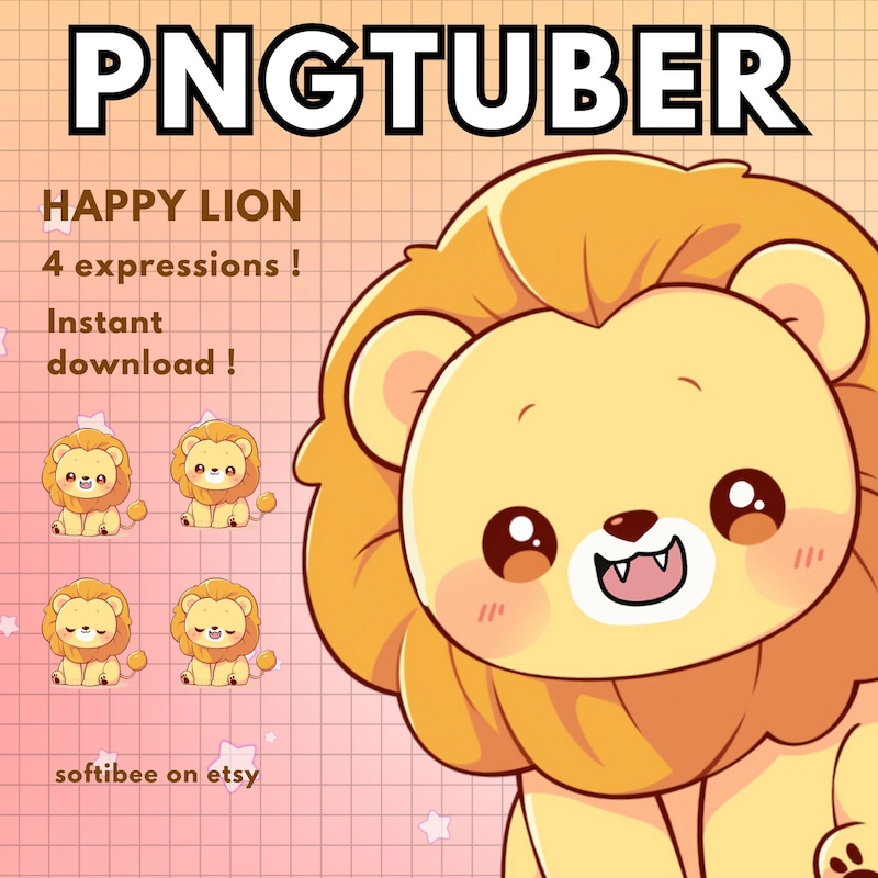 Pngtuber Lion - Etsy