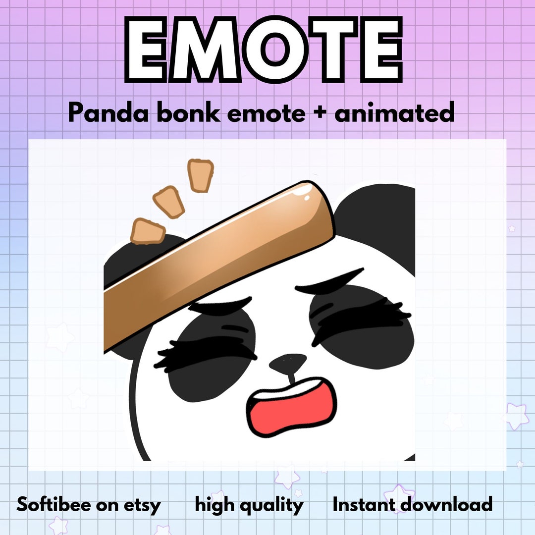 Animated Panda Emote Funny - Twitch GIF Meme Awkward Emote for ...