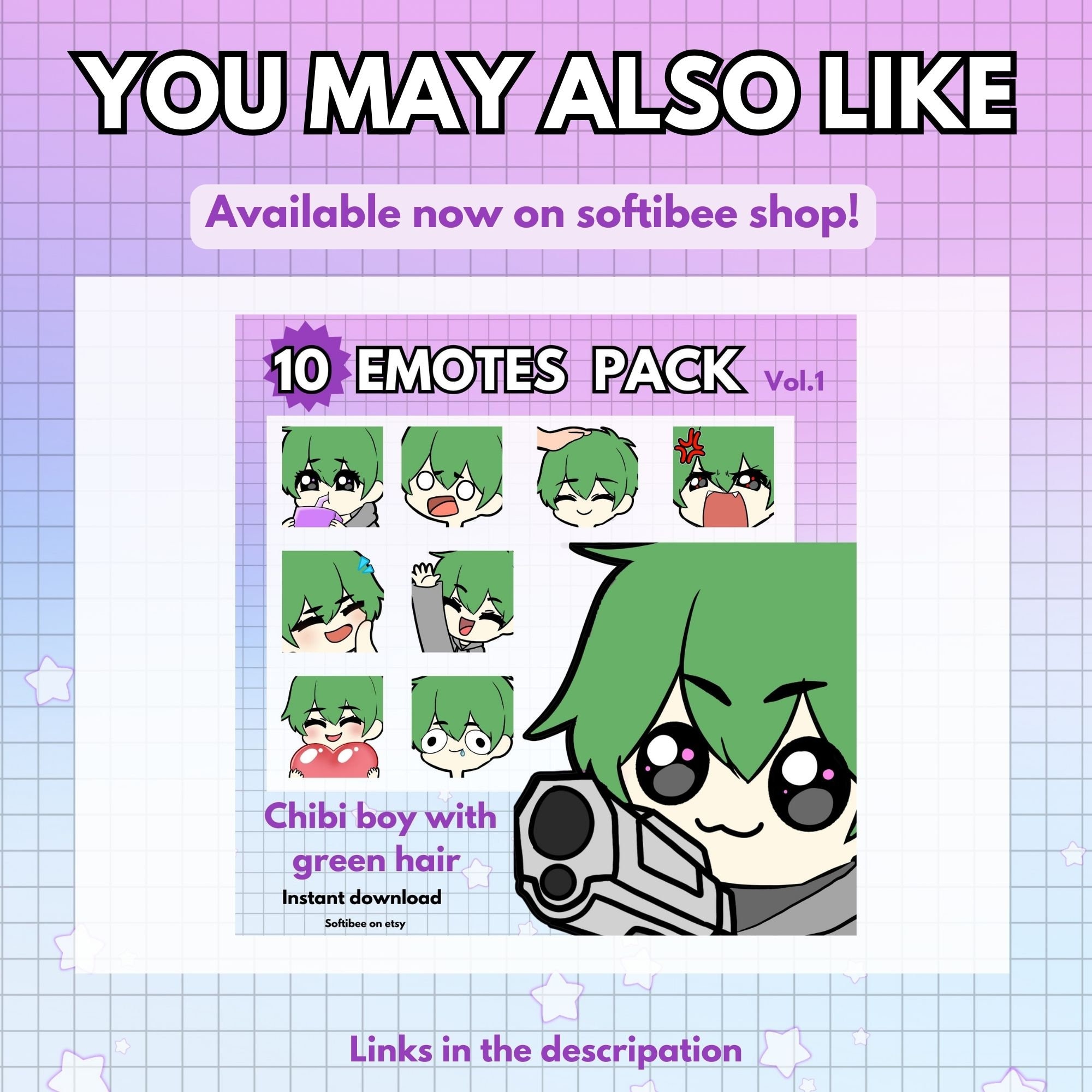 Boy Pngtuber Male Avatars 10x Catboy Vtuber Model Male With Green Hair ...