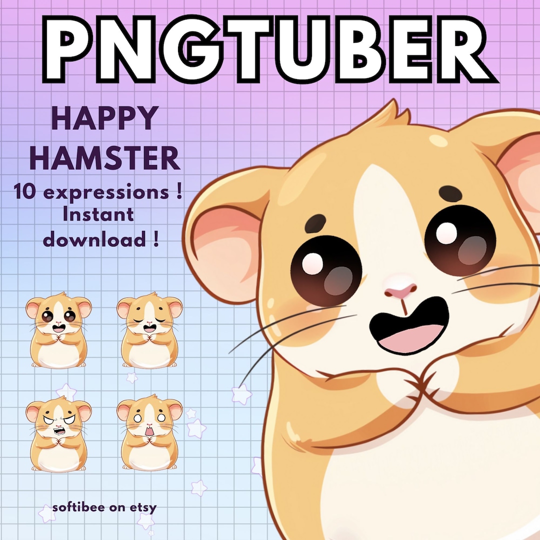 Pngtuber Hamster ! 10x Brown Twitch Pngtuber Premade Animal Png Tuber ...