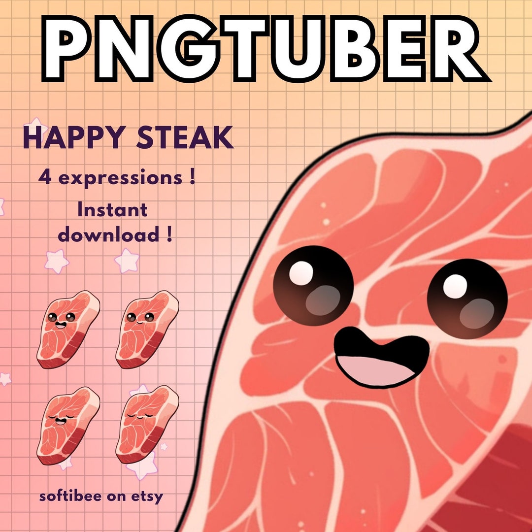 Pngtuber Raw Stake ! 4x Yummy Meat Vtuber Model for Twitch Streamers ...
