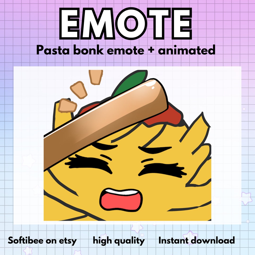 Twitch Animated Emote ! | Pasta Bonk Emote Meme for Streaming | Discord ...