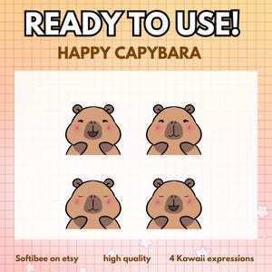 Capybara Pngtuber Model 4x | Gamer Furry Capybara Png Tuber | Chibi ...