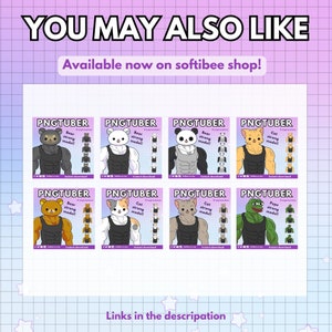Bear Pngtuber Panda Gym Bro ! 4x Bear Pre-made Vtuber Male Model ...