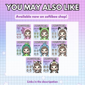 Pngtuber Girl Model Chicken 10x Chibi Png Tuber Avatars for Twitch ...