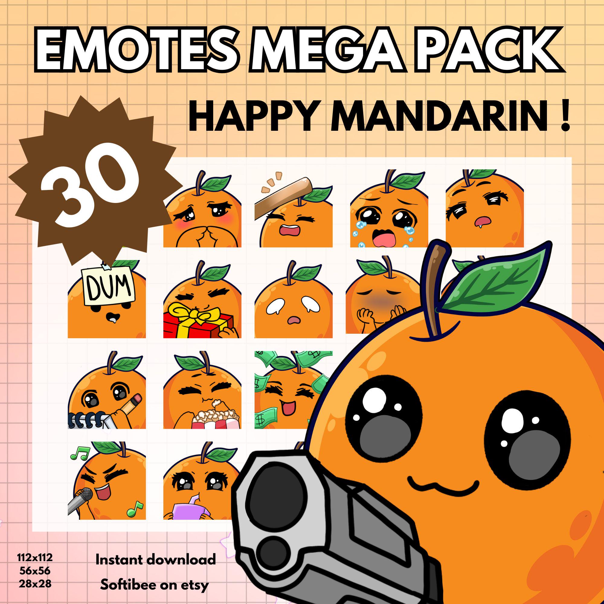 Mandarin Emotes Twitch MEGA PACK ! X30 Mandarin Emote Chibi Boy Anime ...