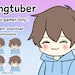 Kawaii Anime Gamer Boy Pngtuber | Cute Ready Gaming Brown Hair Vtuber ...