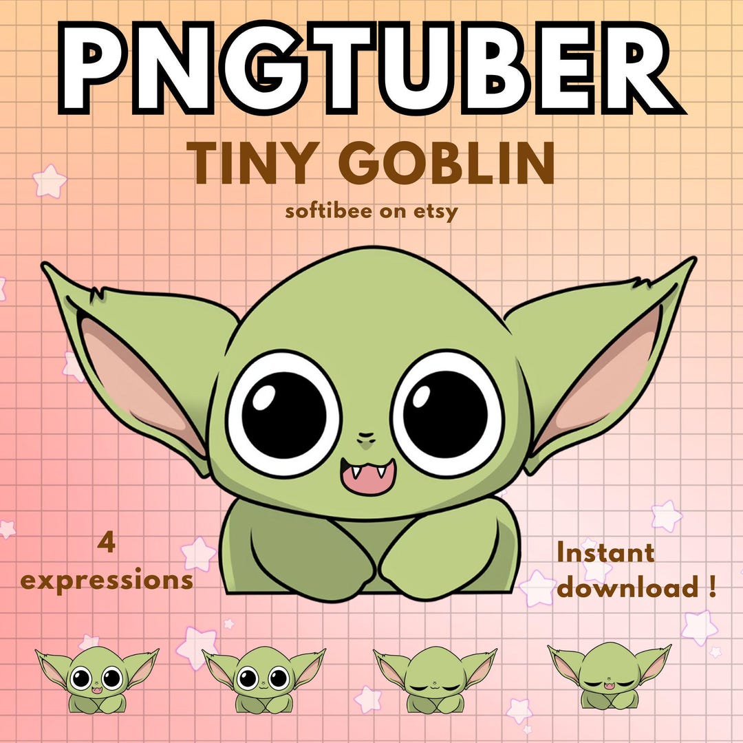 Goblin Pngtuber Avatars for Streaming on Twitch & Youtube! 4x TINY Dnd ...