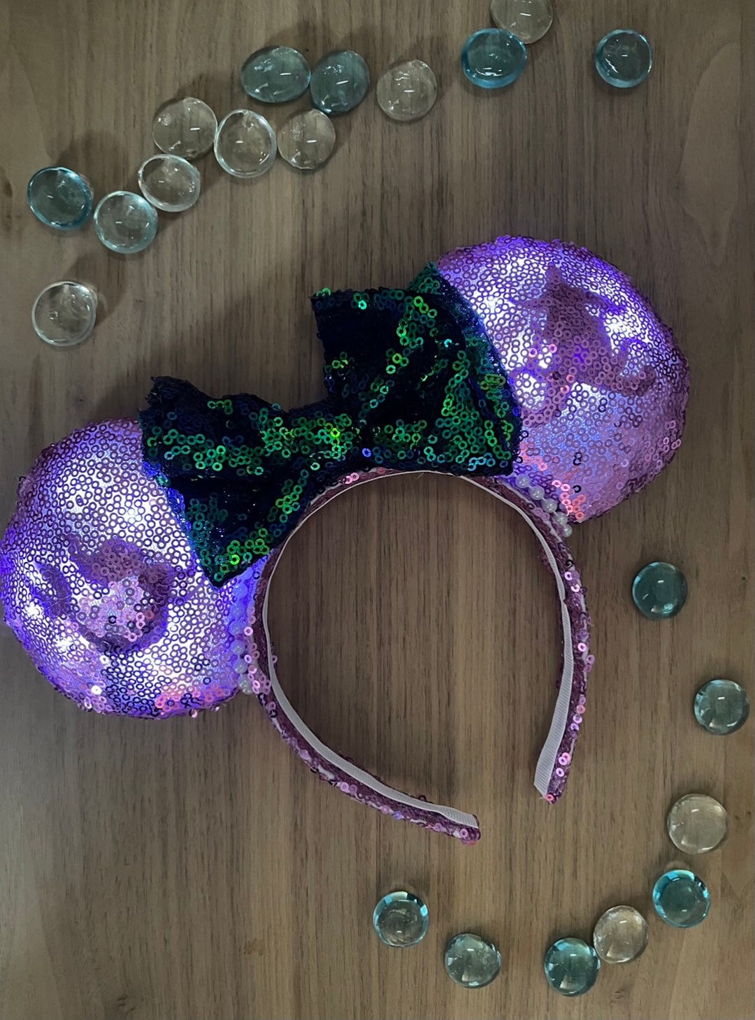 Little Mermaid Mouse Ears, Ariel Mouse Ears, Glow Mouse Ears, Mermaid ...