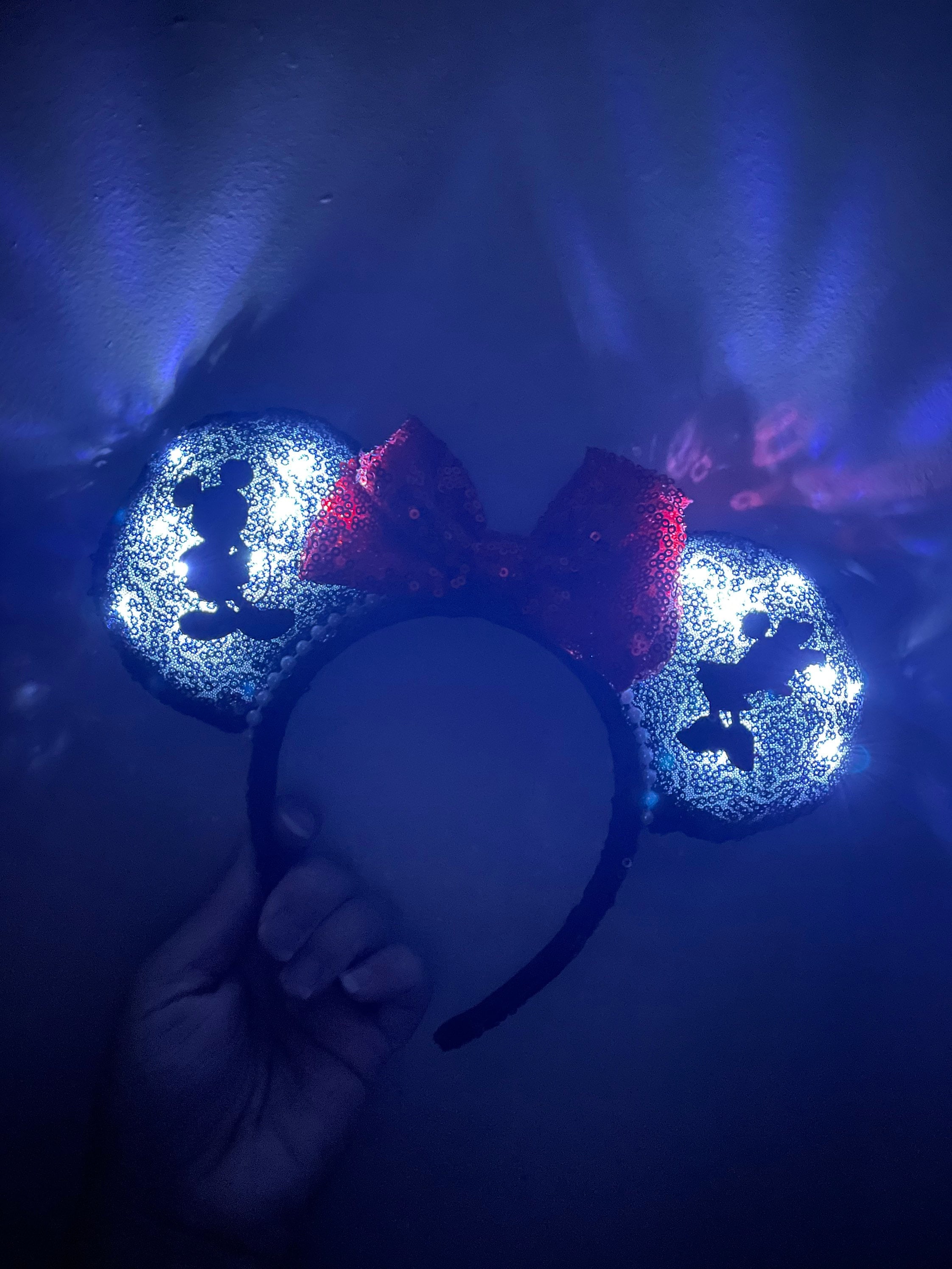 Mickey Mouse Ears, Minnie Mouse Ears, Glow Ears, Custom Handmade Disney ...