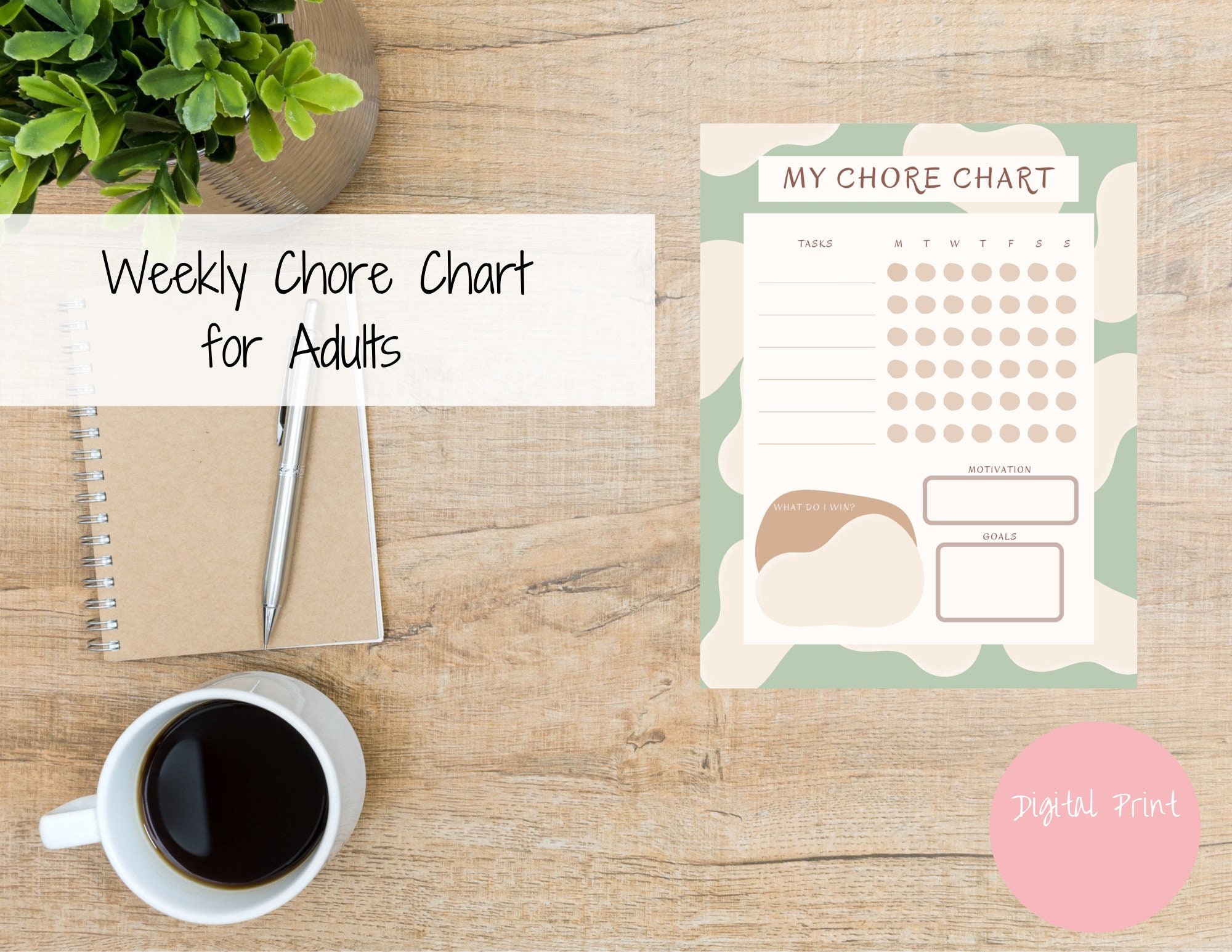 Adult Chore Chart - Etsy