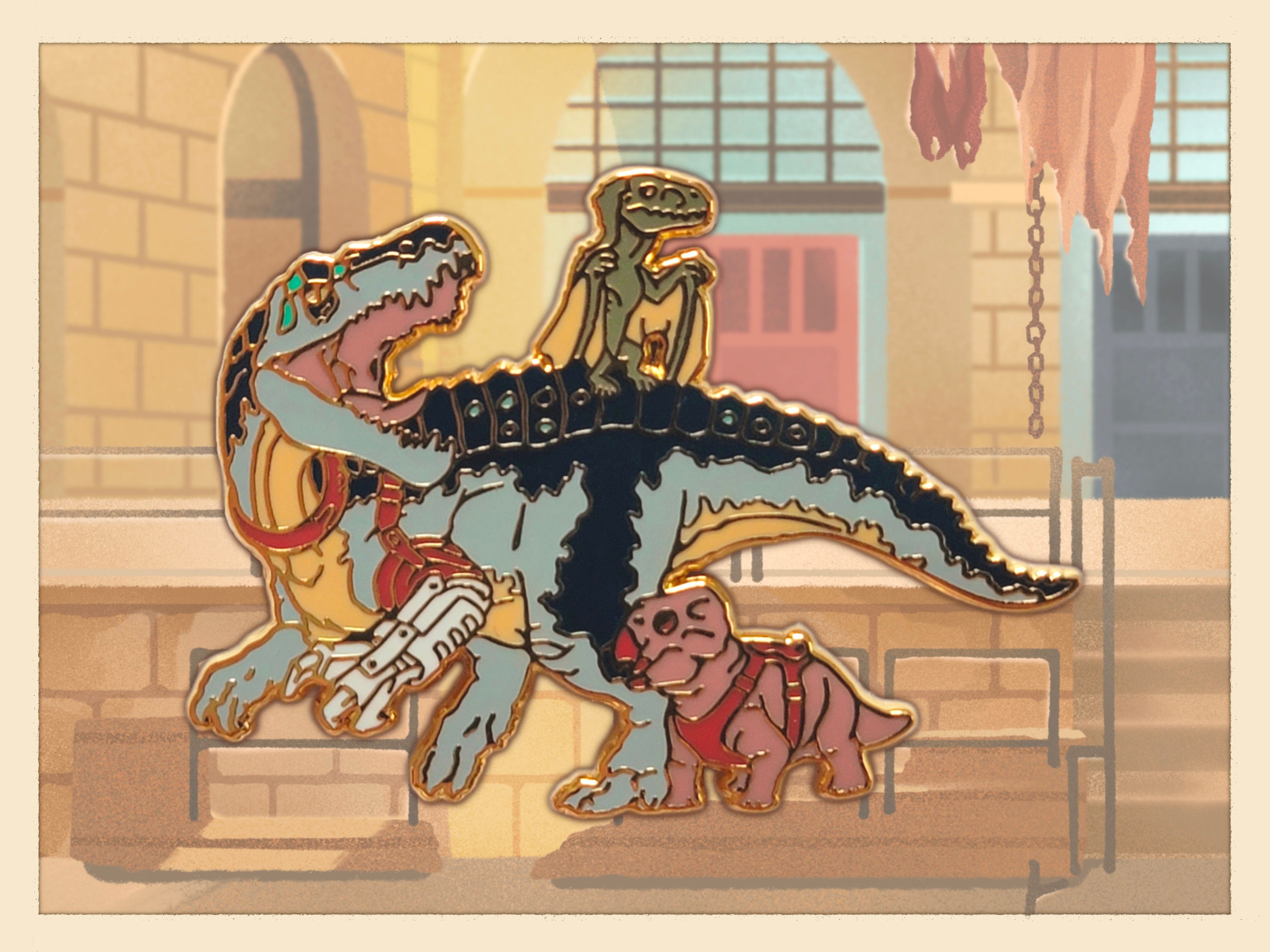 Jurassic Franchise Dinosaurs 2" Hard Enamel Pin - Lapel Pin Gift - Etsy