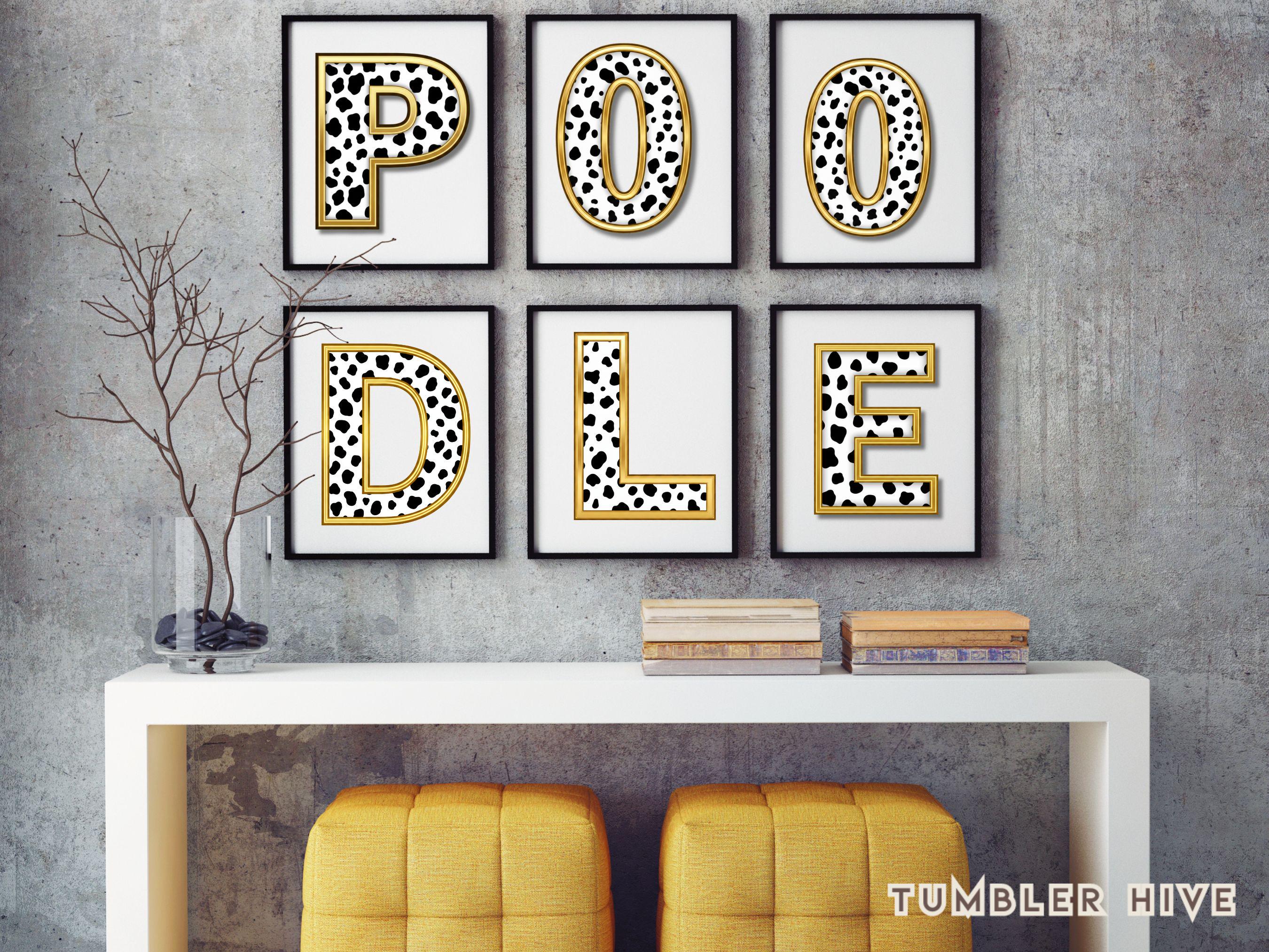Dalmatian Alphabet PNG Bundle | Black White Spotted Letters A–Z ...