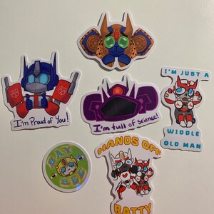 Transformers Stickers Set - Etsy