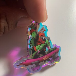 ROTTMNT Leonardo and Raphael Keychains - Etsy