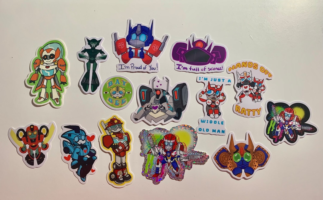 Transformers Stickers Set - Etsy