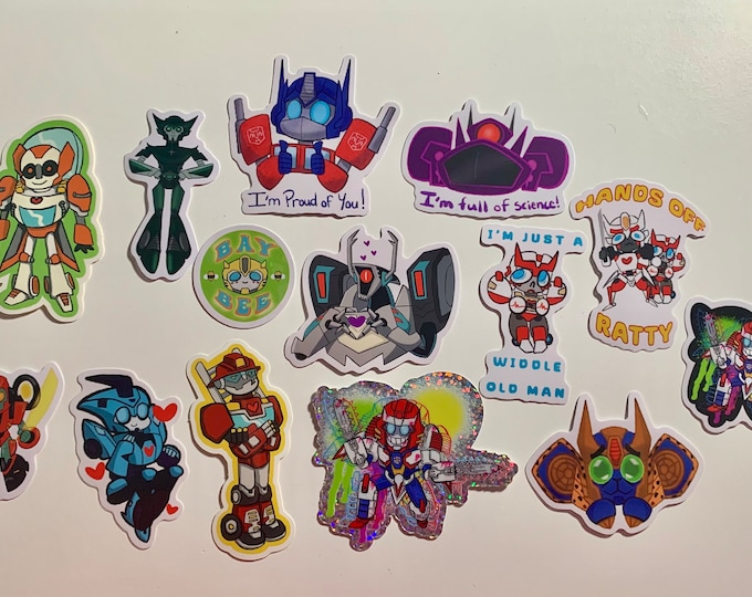 Transformers Stickers Set - Etsy