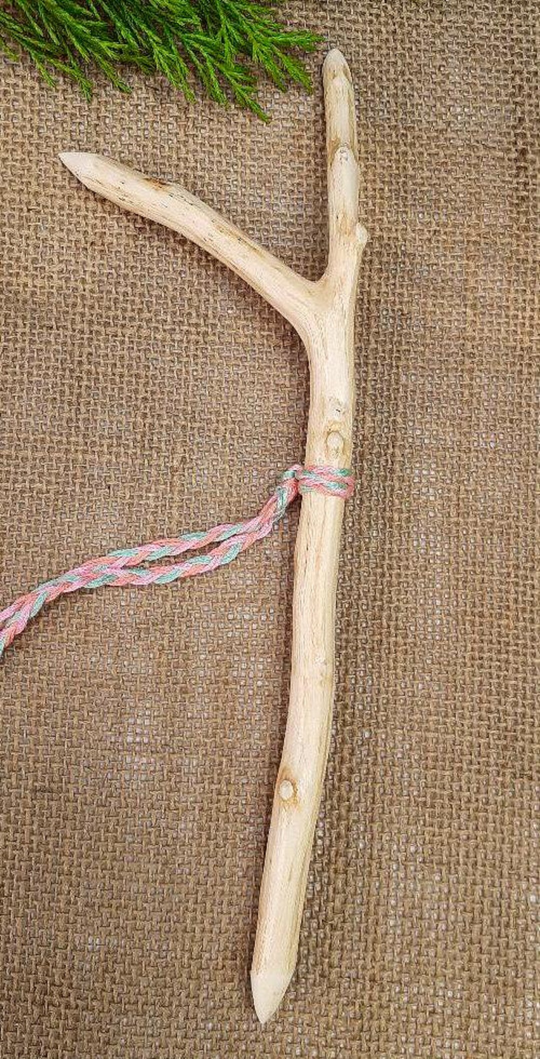 Tír Na NÓg Fine Forked Welsh Apple Wood Healing Wand - Etsy