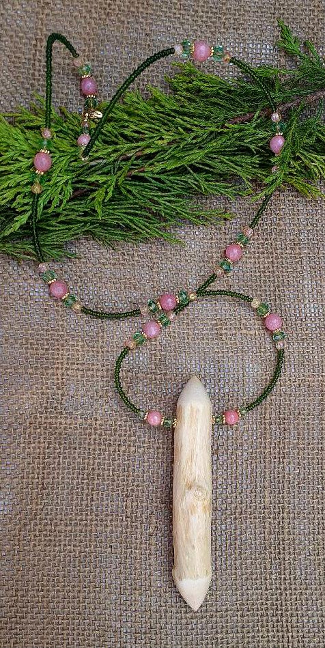 Tír Na NÓg Celtic Wild Apple Wood Talismanic Necklace 1 - Etsy