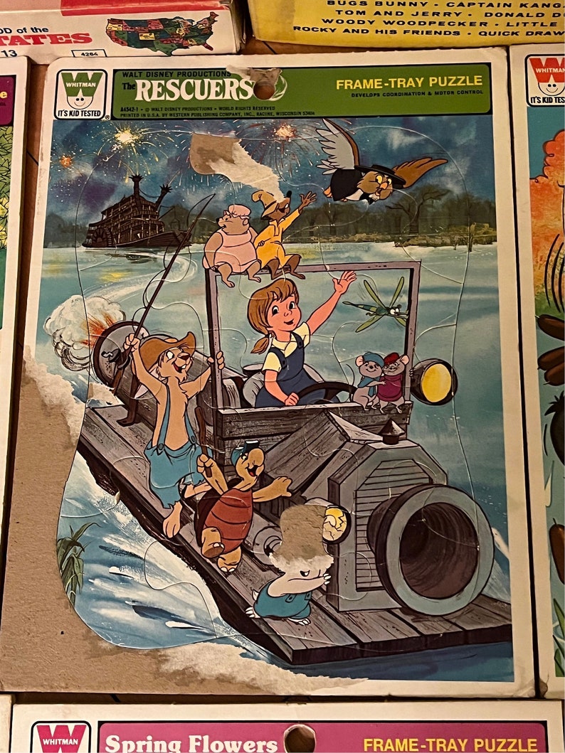 Eight Whitman Vintage Frame-tray Puzzles: Disney& Other - Etsy