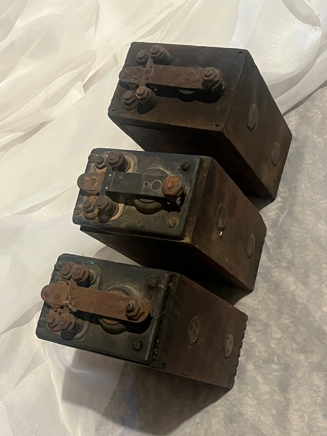 Three OLD Wood Batteries. Model A Model T Etc.. - Etsy