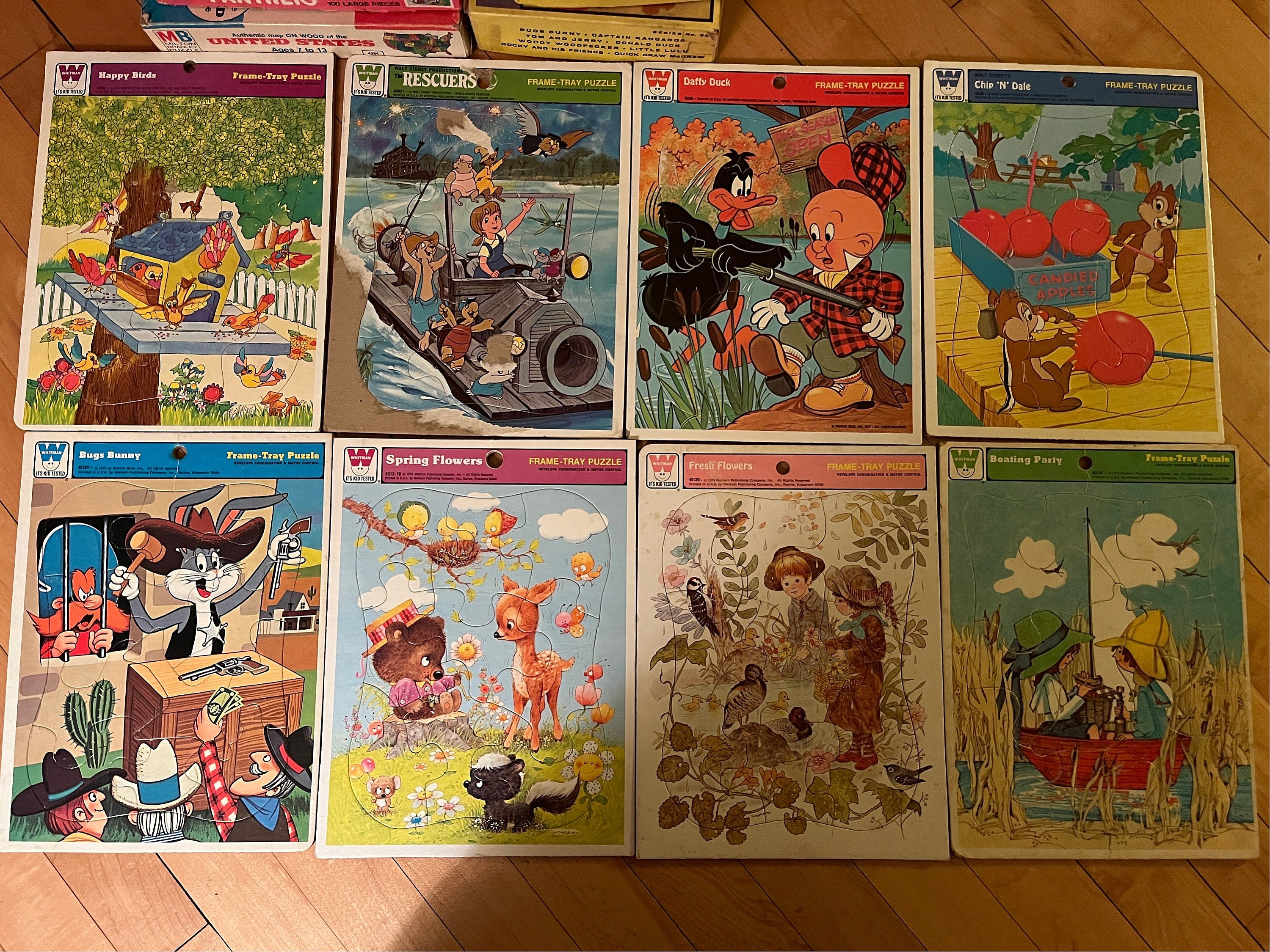 Eight Whitman Vintage Frame-tray Puzzles: Disney& Other - Etsy