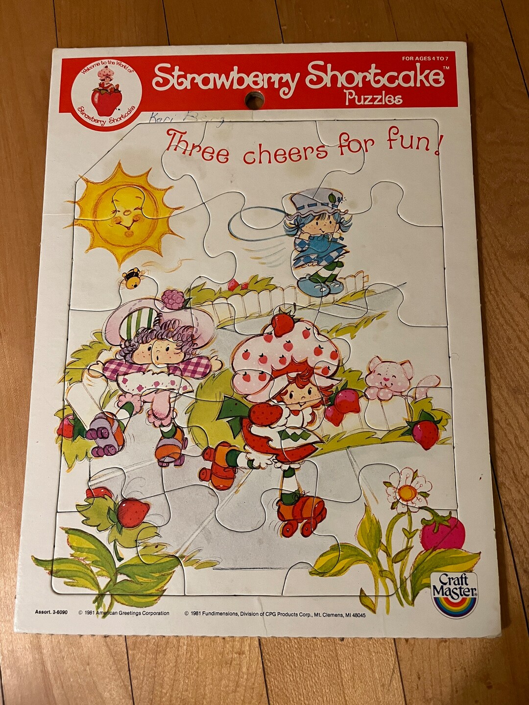 Vintage Frame-tray Puzzle of Strawberry Shortcake by American Greetings ...