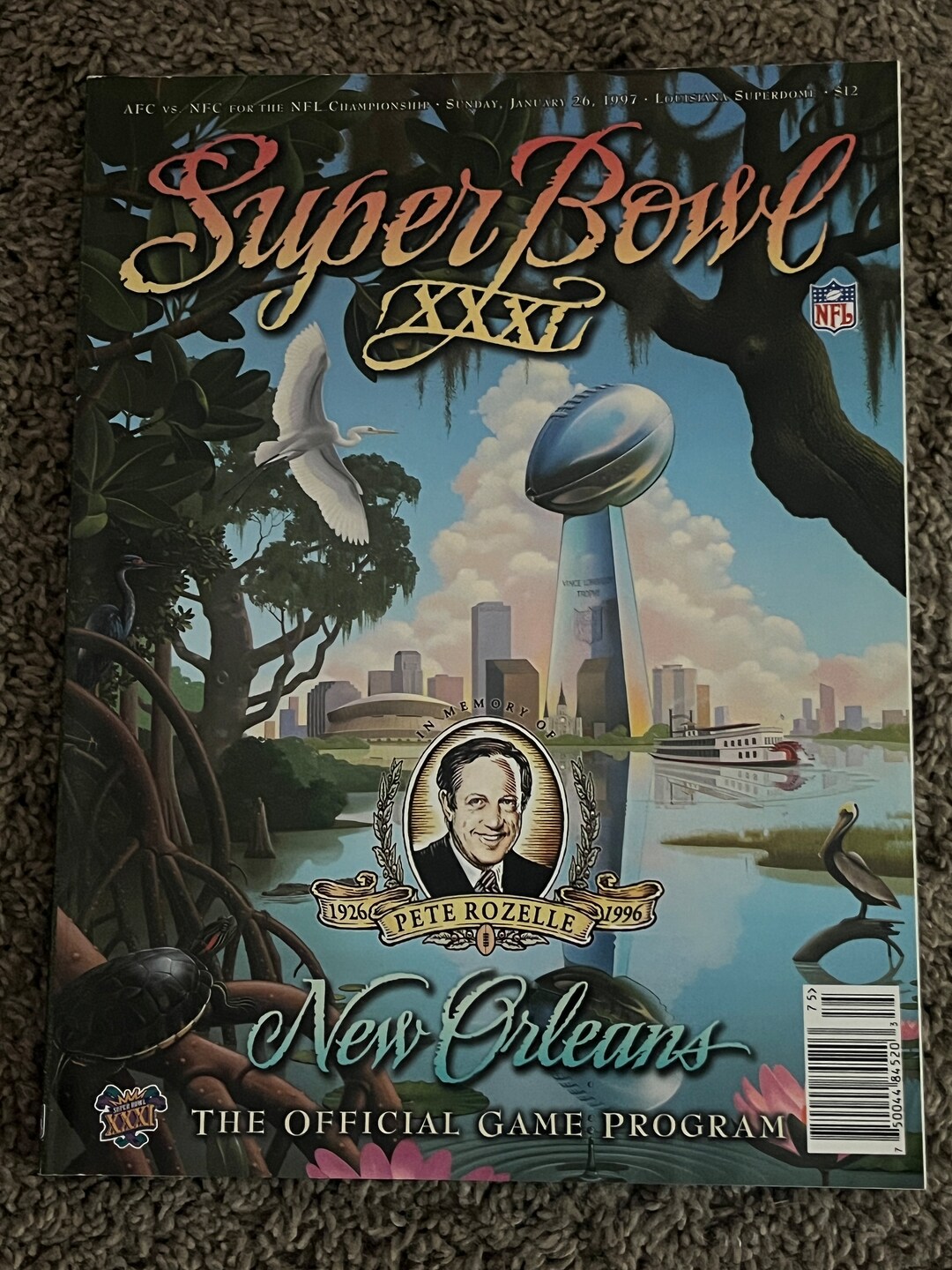 Super Bowl Program: Sunday January 26, 1997. Green Bay Packers & New ...