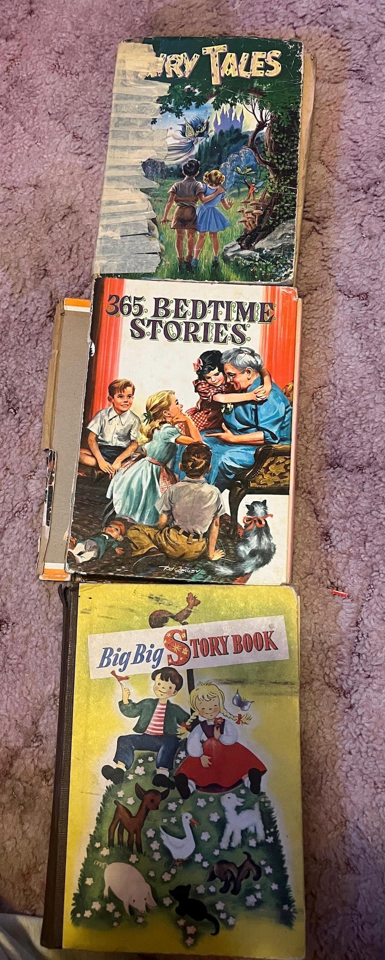3 Vintage Storybooks- Big Big Story Book, Fairy Tales, 365 Bedtime Stories - Etsy