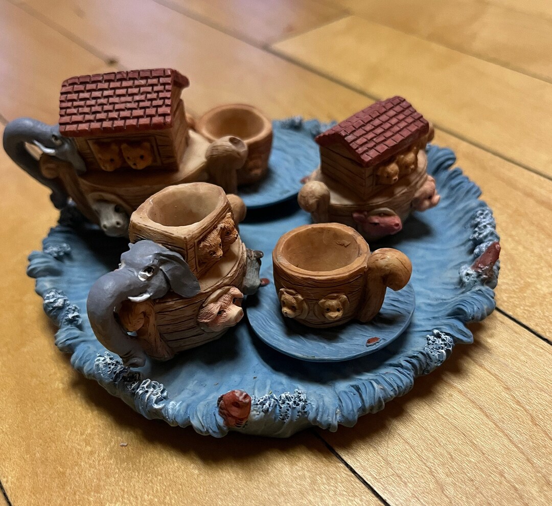Noahs Ark Tea Set- From the 90's - Etsy