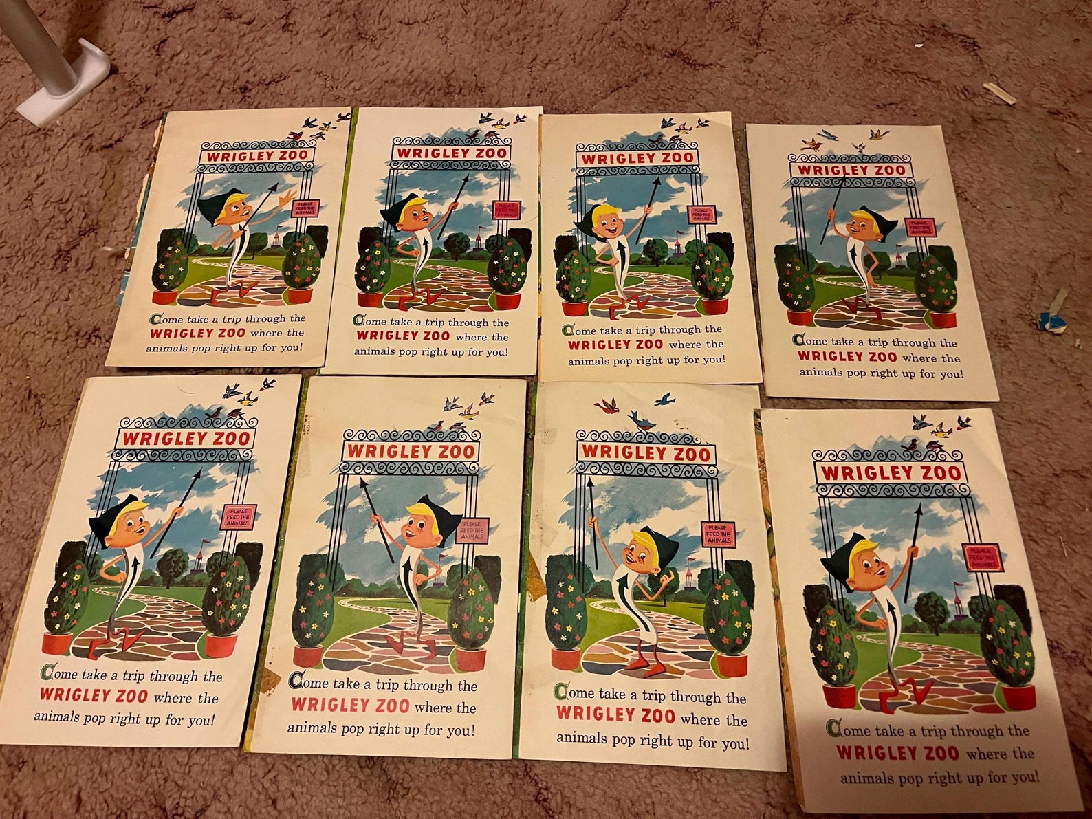 8 Wrigley Zoo Pop- up Animal Cards - Etsy