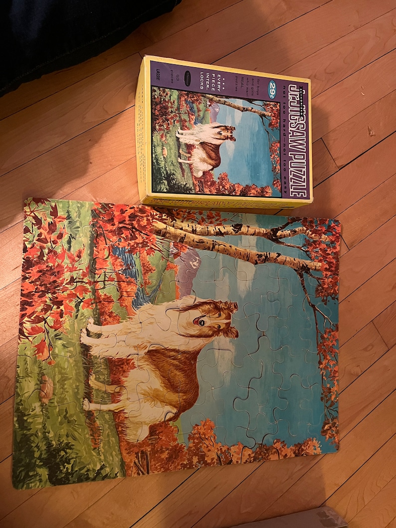 Whitman Vintage Puzzles Tom & Jerry and Lassie - Etsy