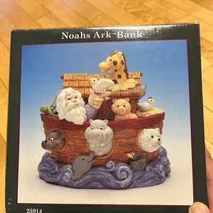 Noahs Ark Bank Cute Collectible Bible Story - Etsy