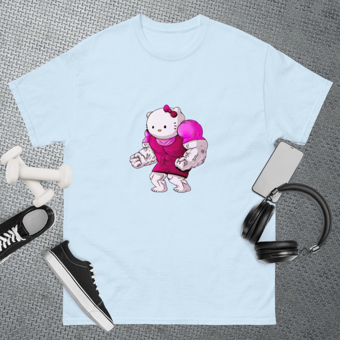 Buff Hello Kitty Gym Shirt - Etsy
