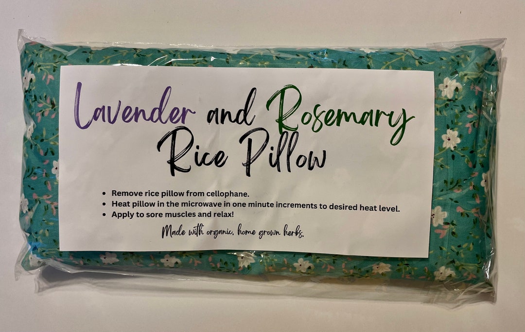 Lavender and Rosemary Rice Pillow - Etsy