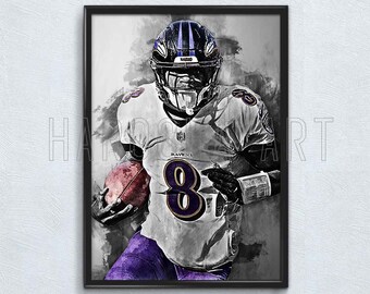 Lamar Jackson Poster | Etsy