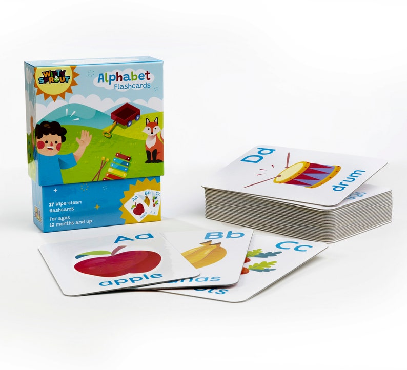 Extra Thick English Alphabet Flashcard for Kids 26 Flash - Etsy