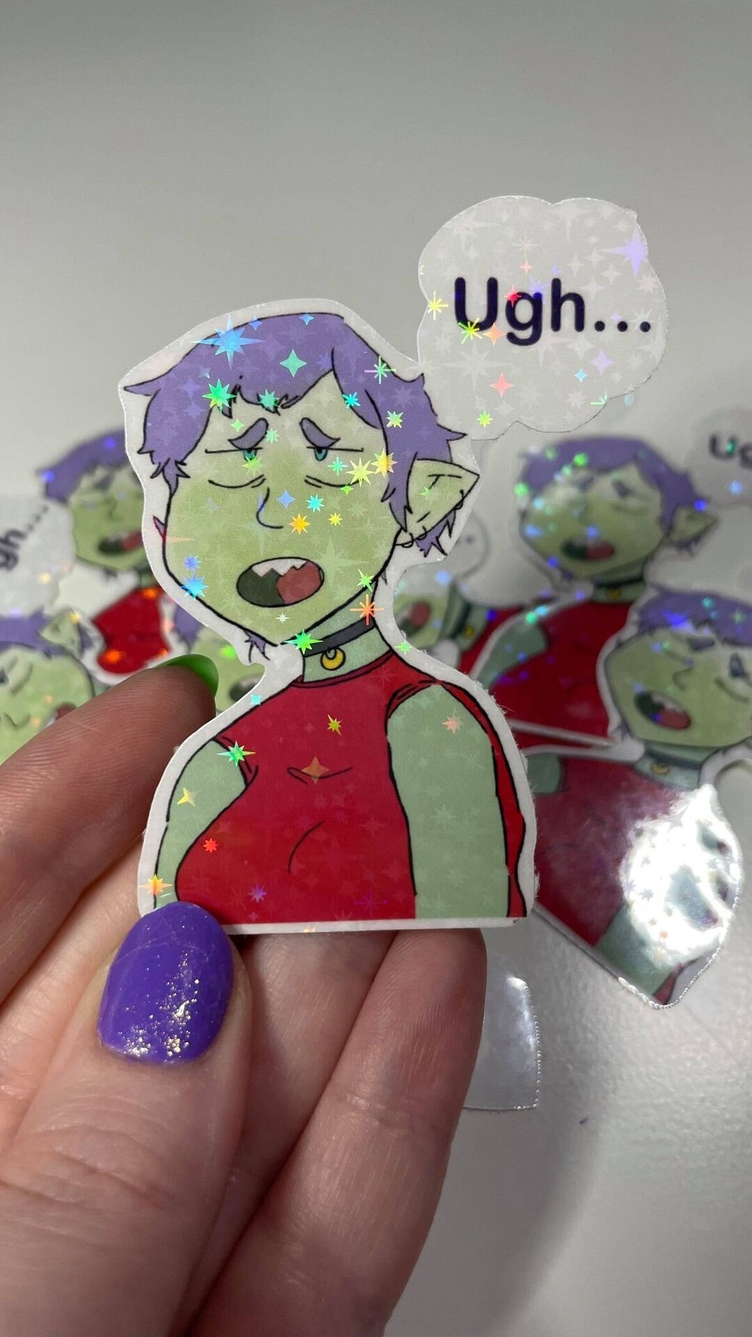 Fantasy Goblin Vinyl Stickers Ugh Goblin Die Cut Vinyl - Etsy